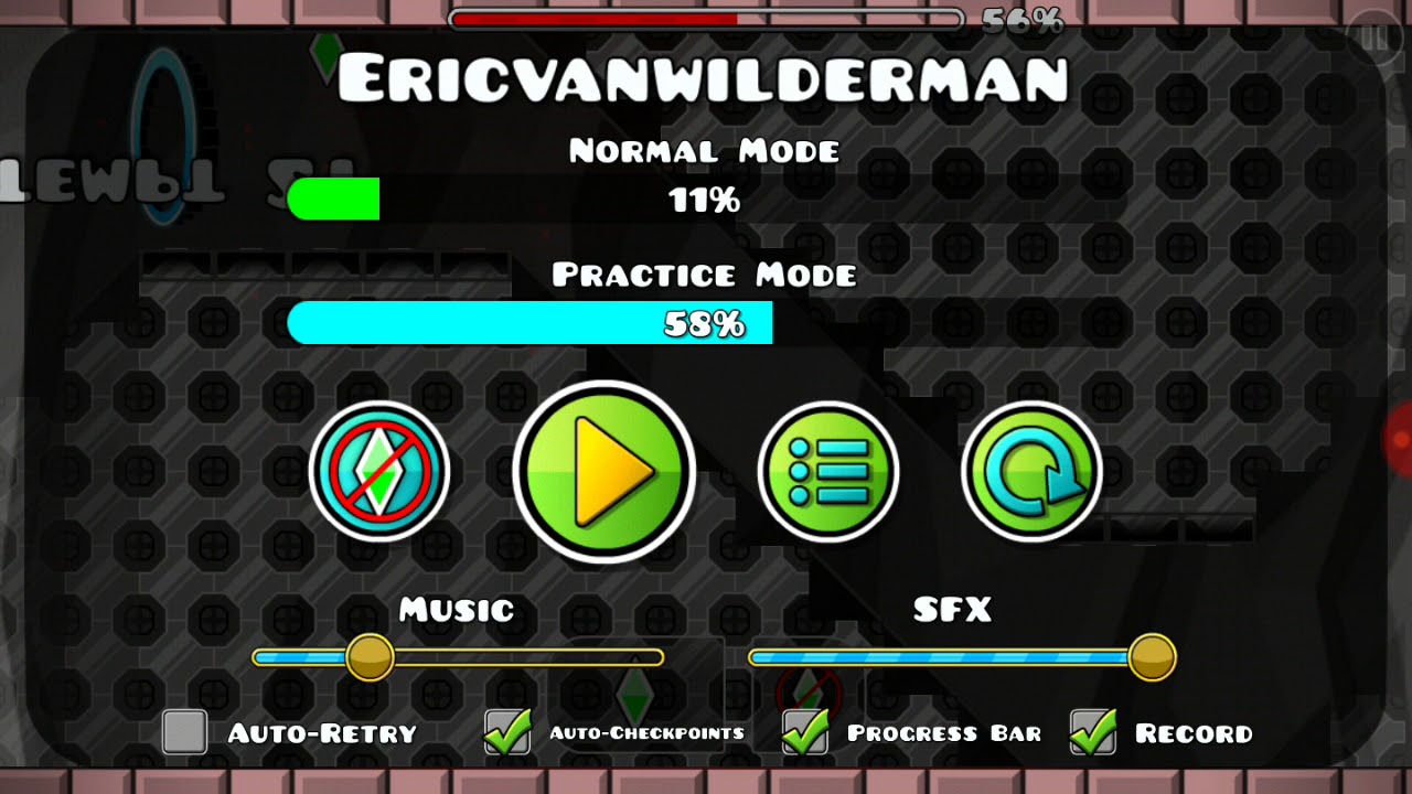 Geometry Dash EricVanWilderman By Trueasx in Practice Simerical Ball ...