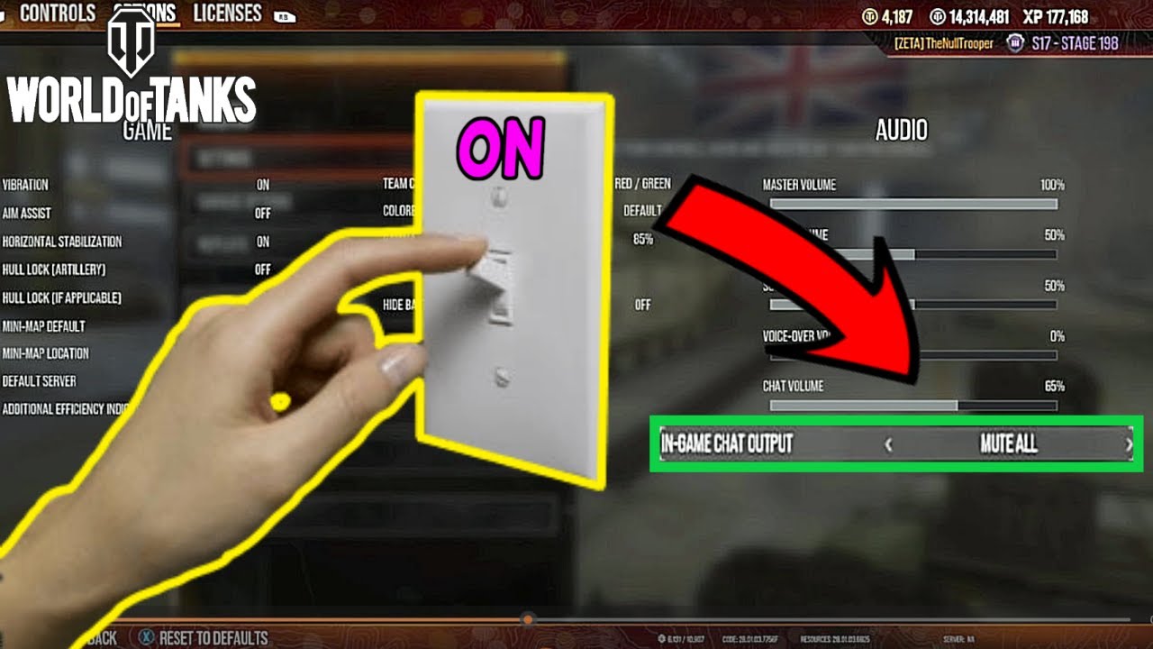 How To Turn On GAME CHAT in World of Tanks Console - YouTube