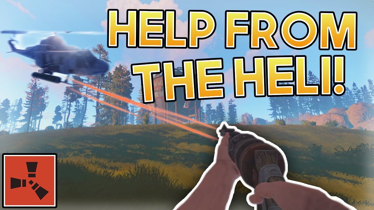 HELP FROM THE HELI! | Rust SOLO Gameplay - YouTube