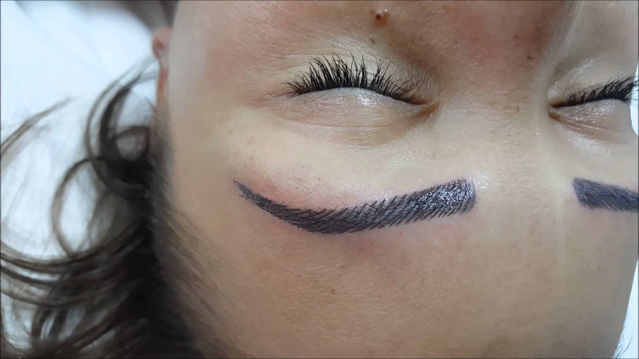 Permanent make up - LaBina Romania - Ellisse Academy - YouTube