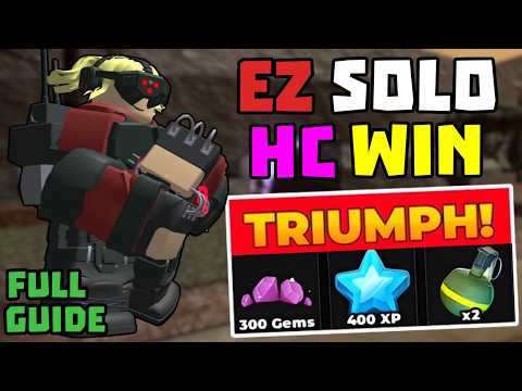 SOLO Hardcore Triumph with Hacker + Full Guide | TDS Tower Defense Simulator