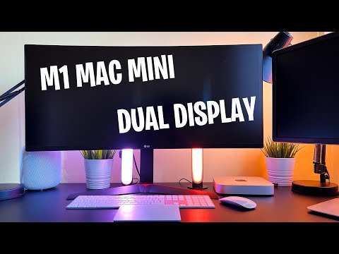 M1 Mac Mini Dual Monitor Setup - YouTube