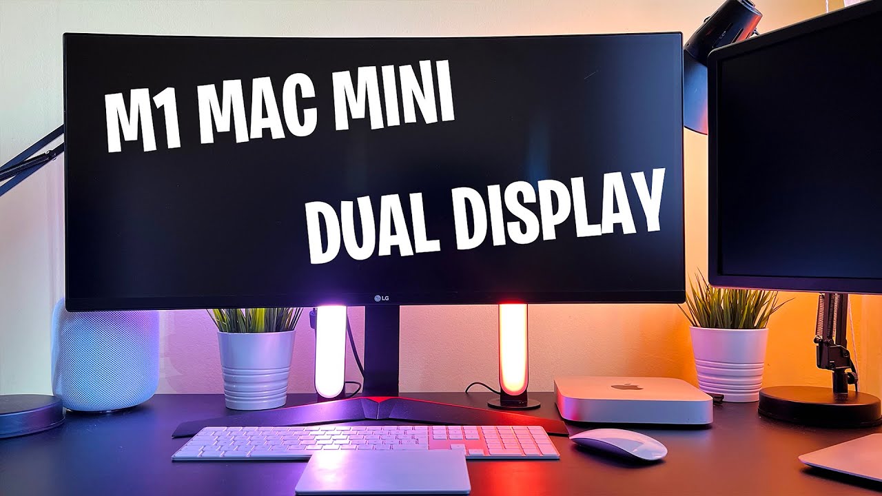 M1 Mac Mini Dual Monitor Setup - YouTube