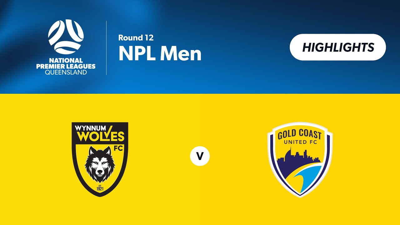 NPL Men Round 12 - Wynnum Wolves vs. Gold Coast United Highlights - YouTube