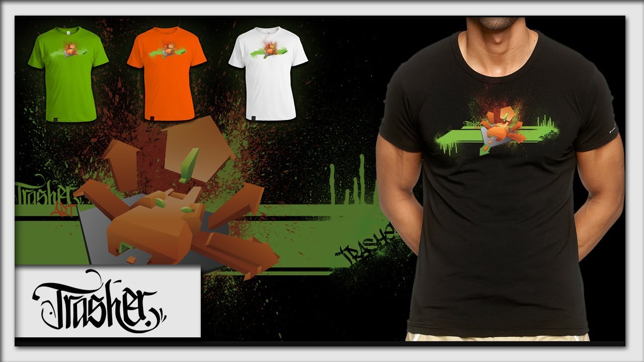 3D Graffiti Design- by: Trasher - YouTube