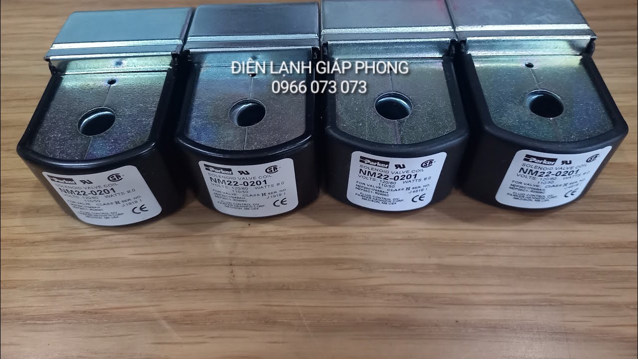 Cuộn coil van điện từ. Solenoil valve coil NM22-0201 - YouTube