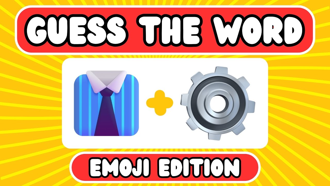Guess The Word EMOJI Edition | General Knowledge 🧠🔍 - YouTube