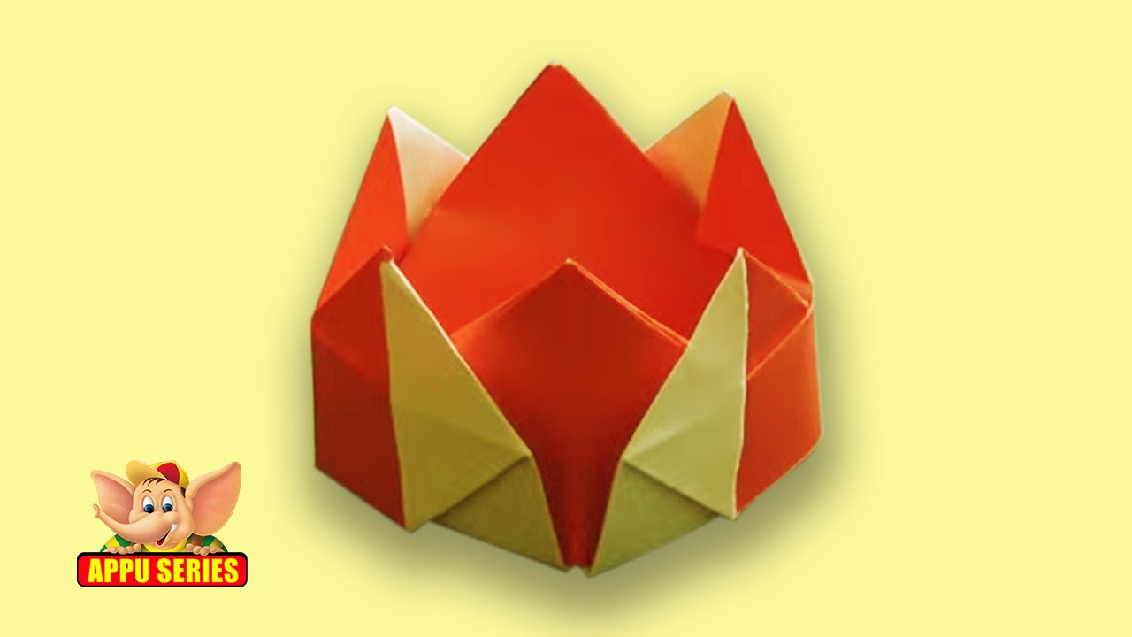 Origami - How to make a Crown - YouTube