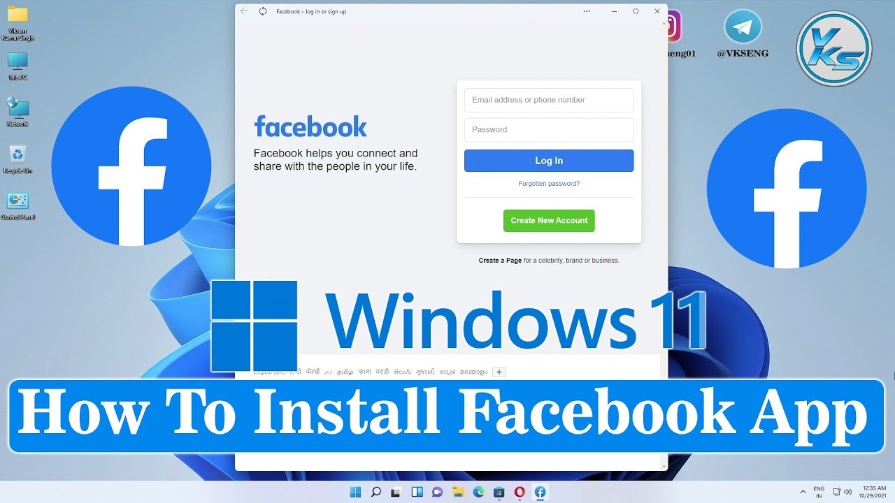 How To Install Facebook App On Windows 11 - YouTube