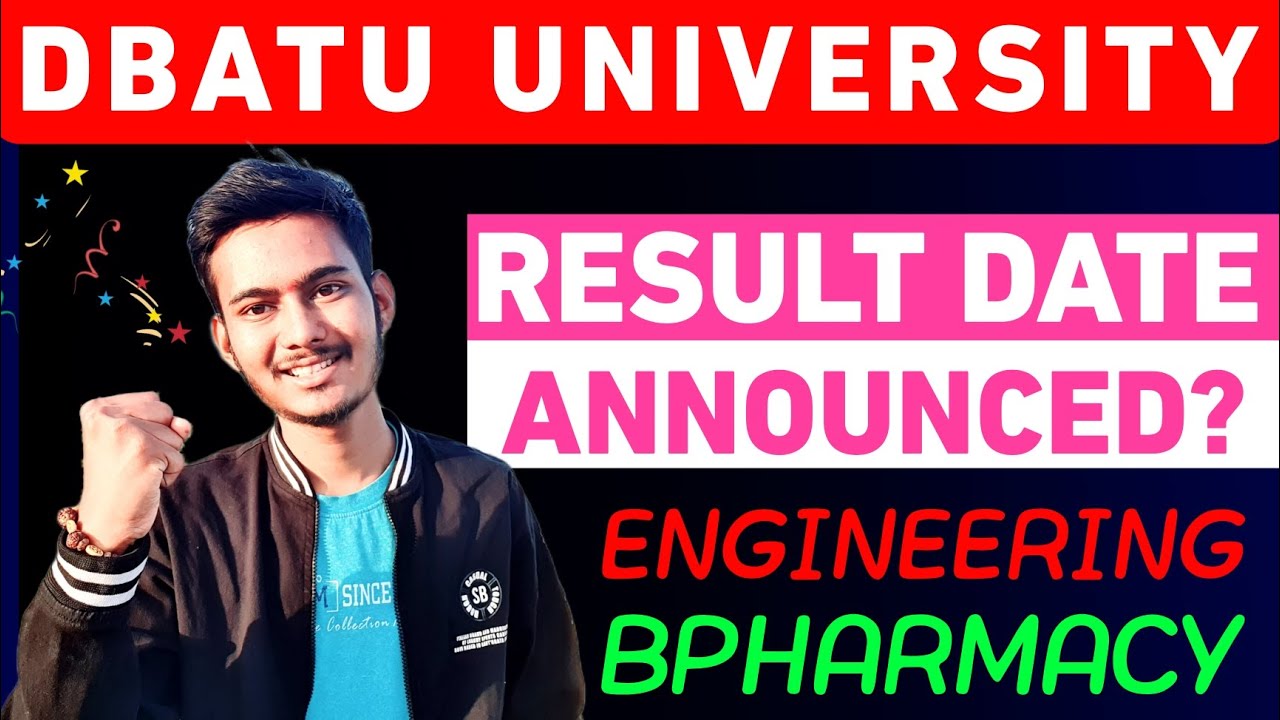 🔴 DBATU RESULT DATES FOR END SEM EXAM - YouTube
