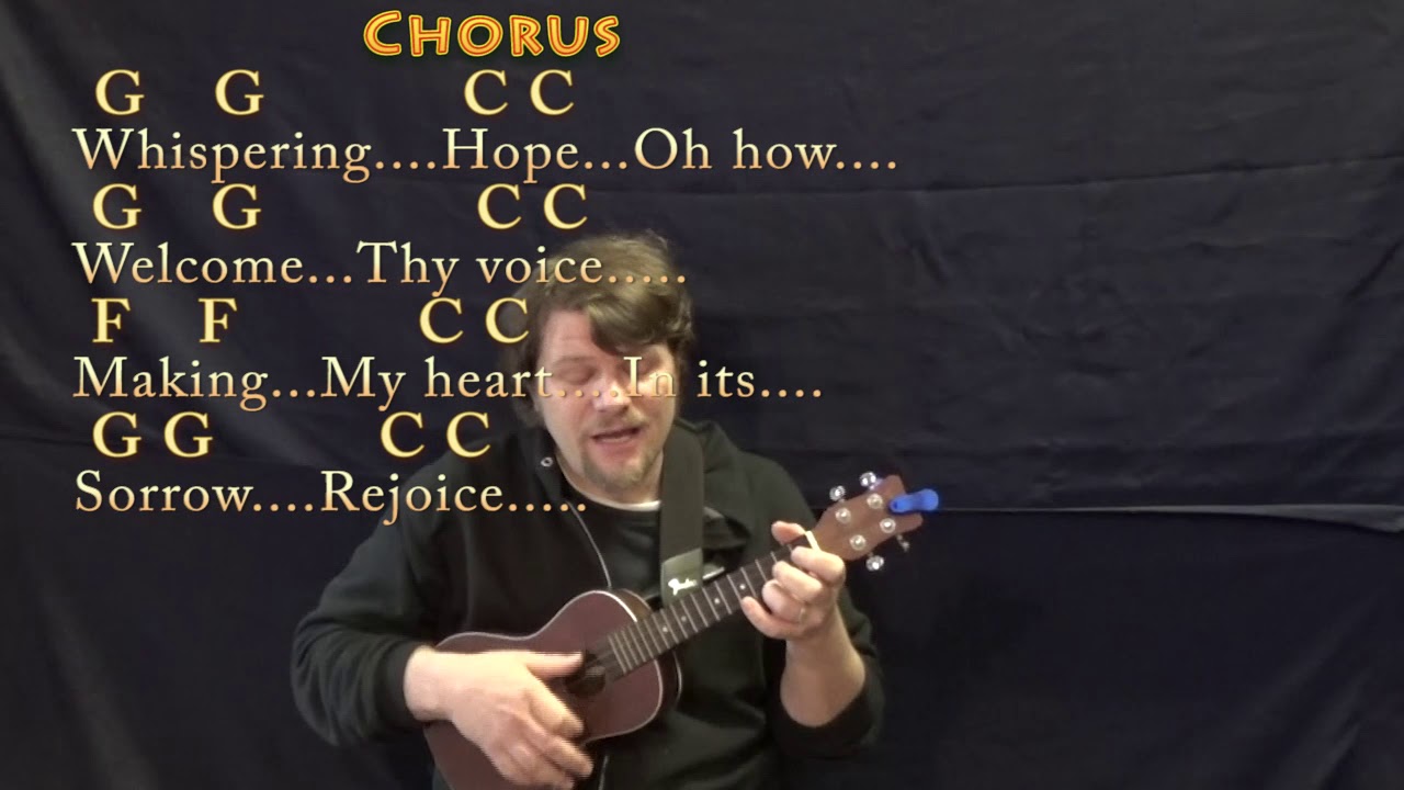 Whispering Hope (Hymn) Ukulele Cover Lesson in C with Chords/Lyrics ...