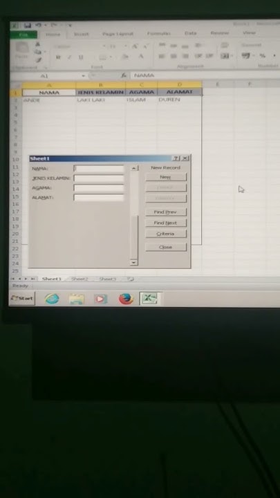 Cara Menampilkan Form Input Data Dengan Cepat Pada Microsoft Excel - YouTube