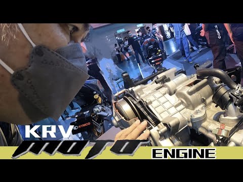 A closer look at Kymco Krv Moto engines - YouTube
