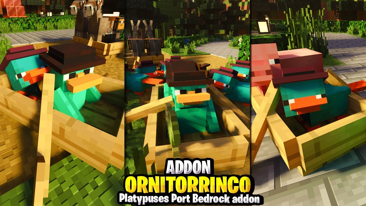 ADDON de ANIMALES para MINECRAFT PE 1.19 * Platypuses addon * MODS para ...