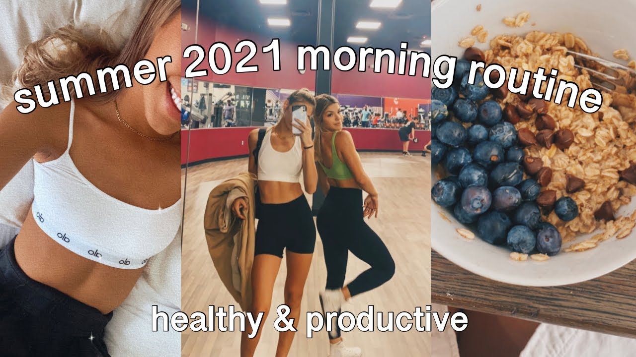 summer morning routine | healthy & productive - YouTube