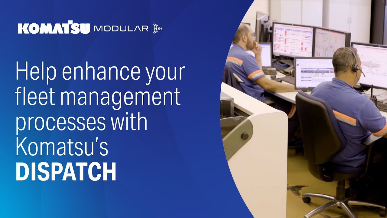 Help enhance your fleet management processes with Komatsu’s DISPATCH - YouTube