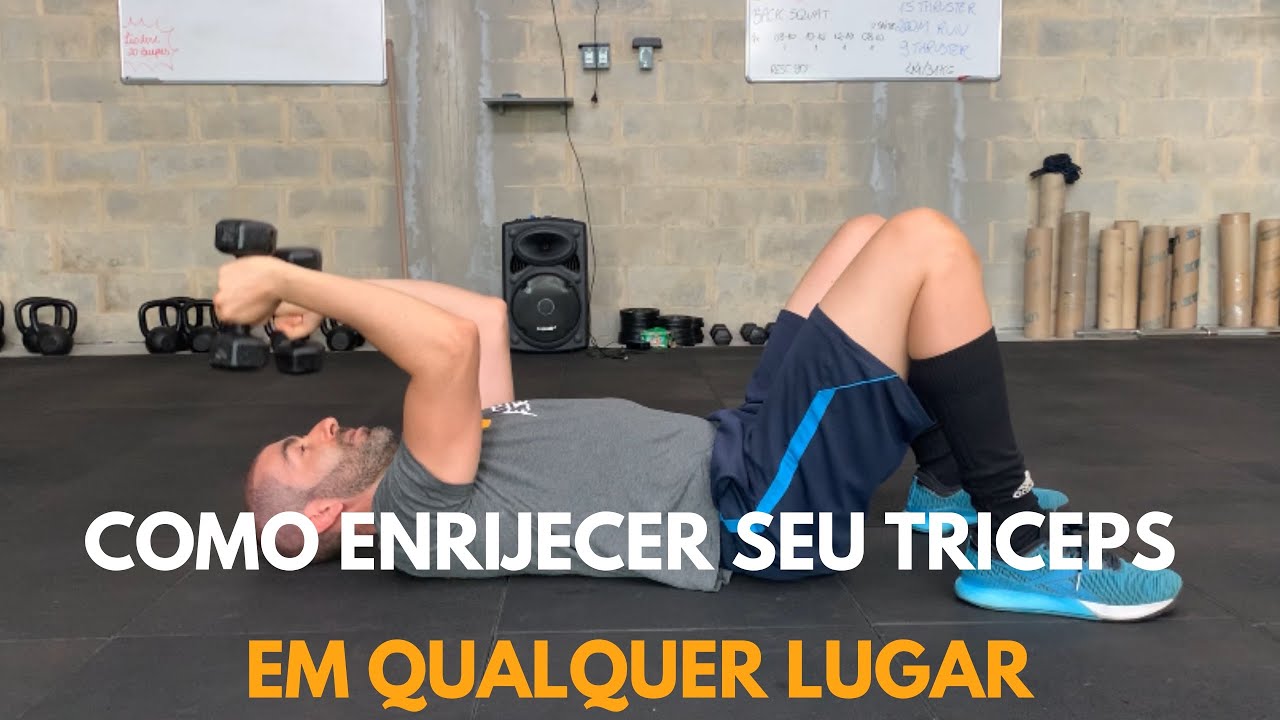 COMO ENRIJECER O TRÍCEPS EM QUALQUER LUGAR - YouTube