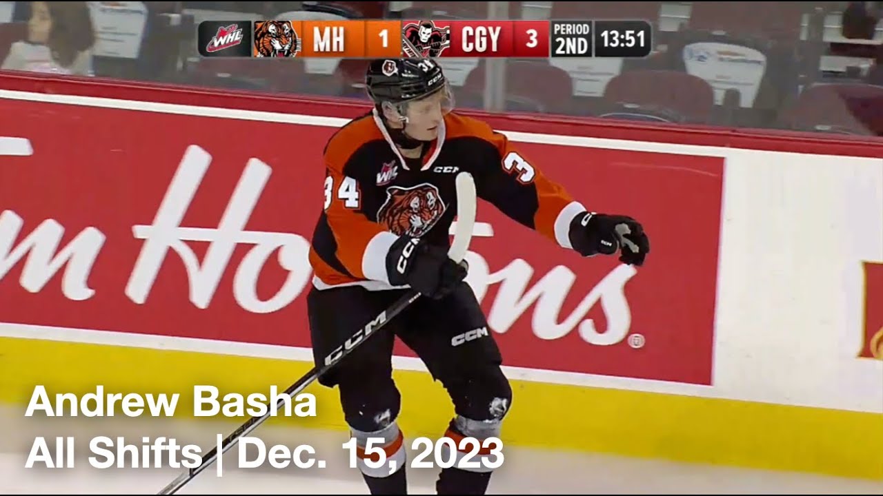 Andrew Basha (MH34) | All Shifts | Medicine Hat Tigers vs. Calgary ...