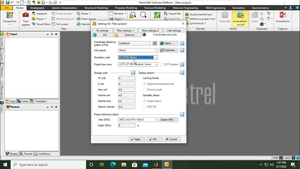 Petrel Tutorial 1: Simple Static Modeling, Let's Start - YouTube