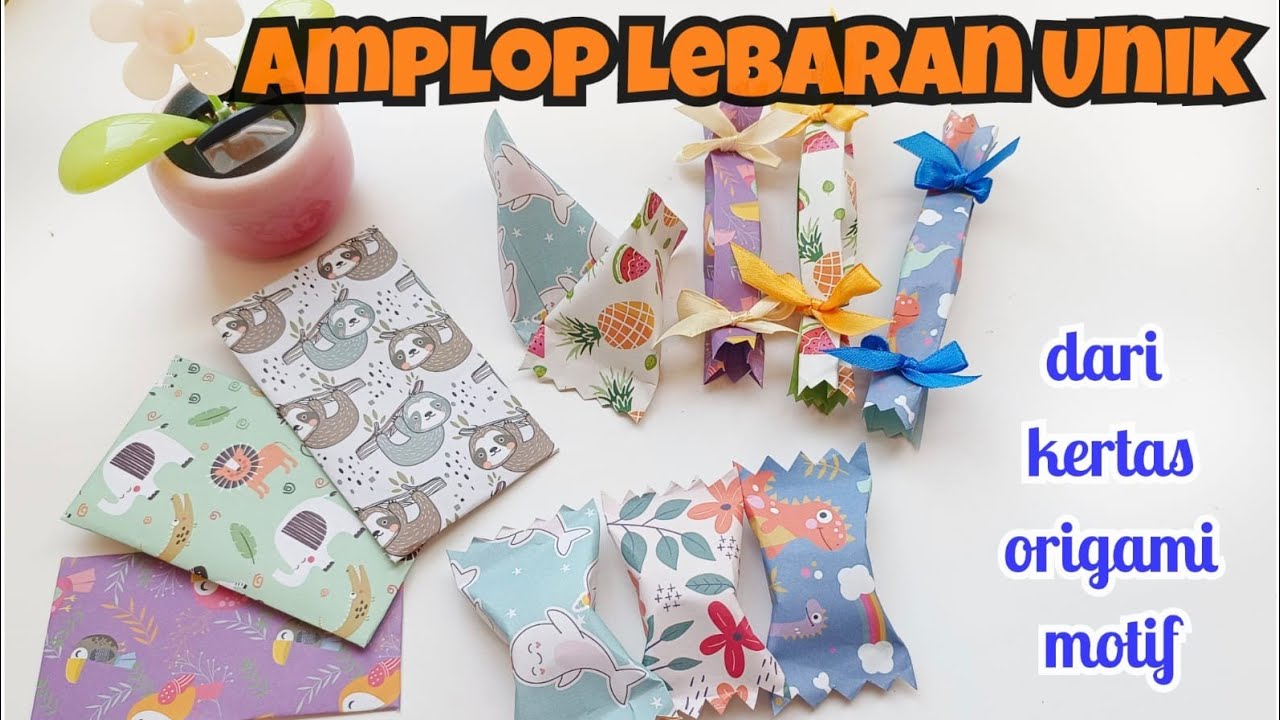 Amplop Lebaran dari Kertas Origami - YouTube