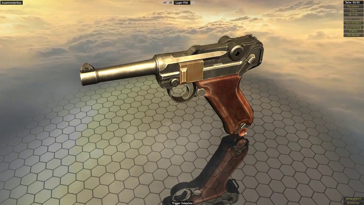 World of Guns: Gun Disassembly | Luger P08 | #001 |GER-No Mic | - YouTube