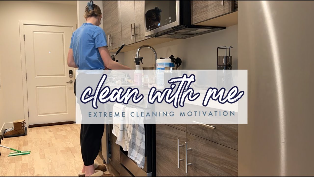 SPRING CLEAN WITH ME || Motivation for Cleaning Your Apartment - YouTube