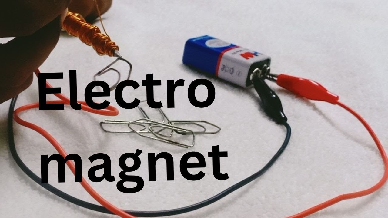 Electro magnet/how to make an electro magnet/electro magnetism for kids ...