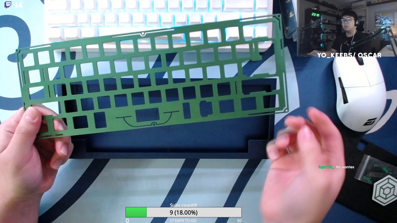 Hex 3c Custom mechanical keyboard build with Gat-ks3 yellows - YouTube