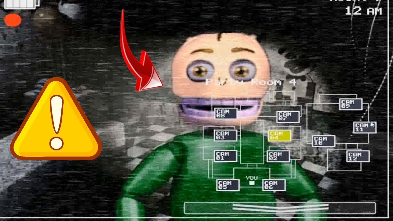 Animatronic Baldi in FNaF 2 MOD - YouTube