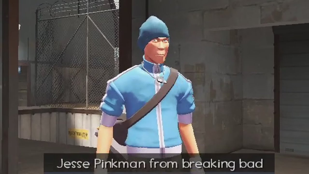 jesse pinkman from breaking bad visits tf2 - YouTube