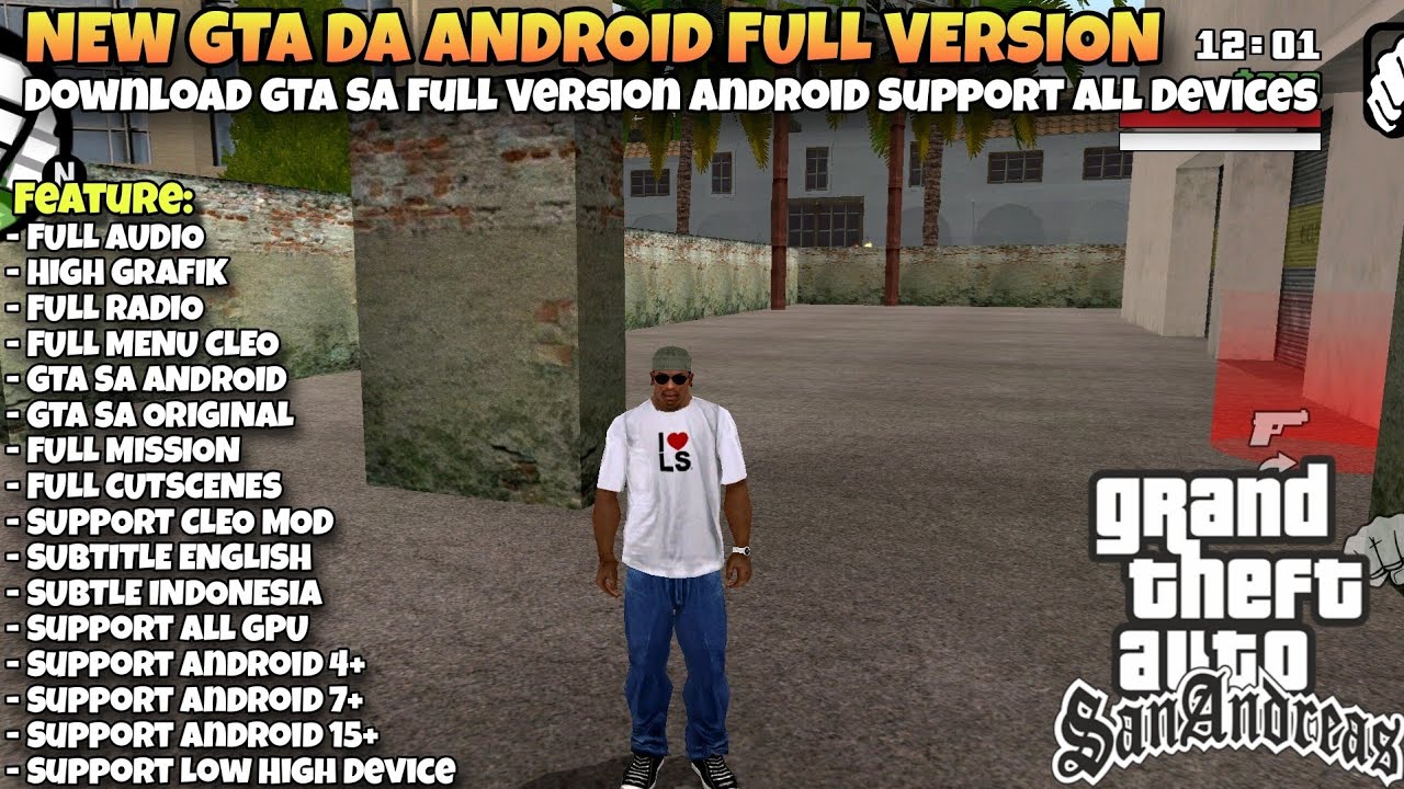 TERBARU TUTORIAL LENGKAP GTA SAN ANDREAS ANDROID ALL GPU VERSION ...