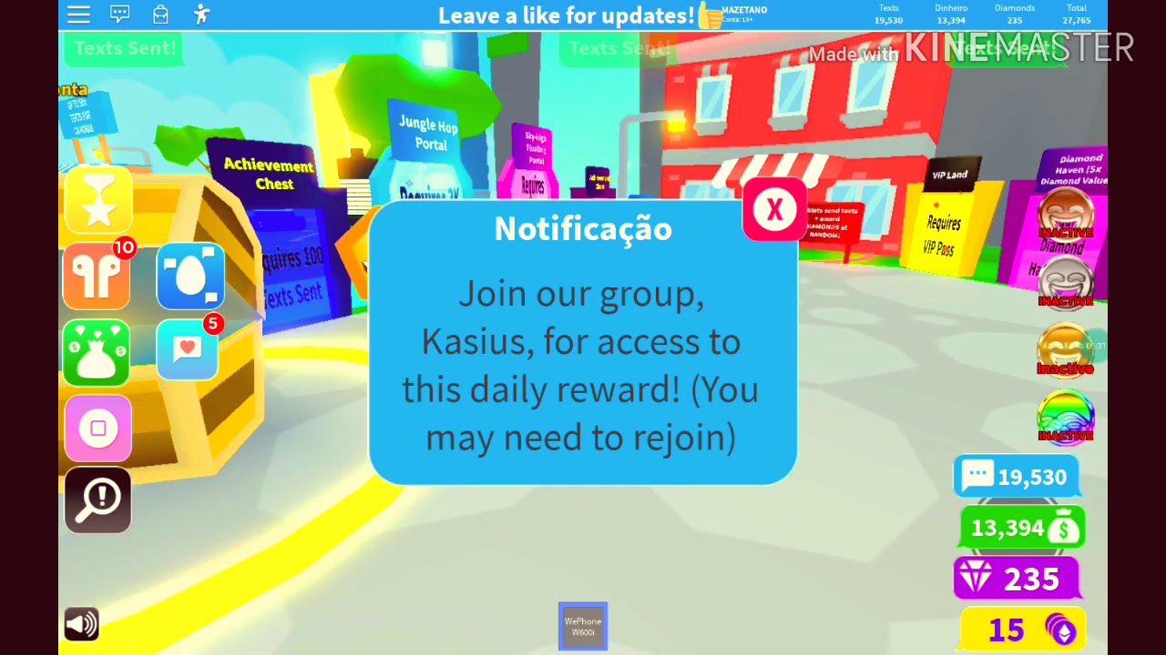 O jogo de mandar textos no wathssap - texting Simulator ( roblox ...