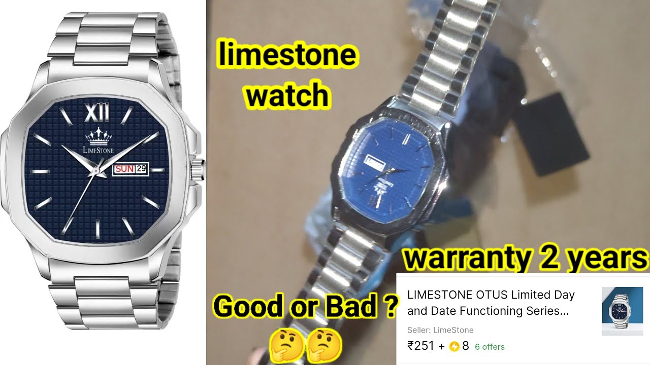 LIMESTONE Day and Date Functioning Watch - For Men ll limestone watch ...