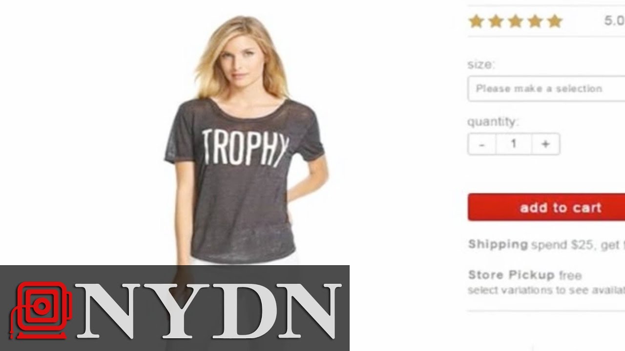 Target Criticized for Sexism in Women's ‘Trophy’ T-shirts - YouTube