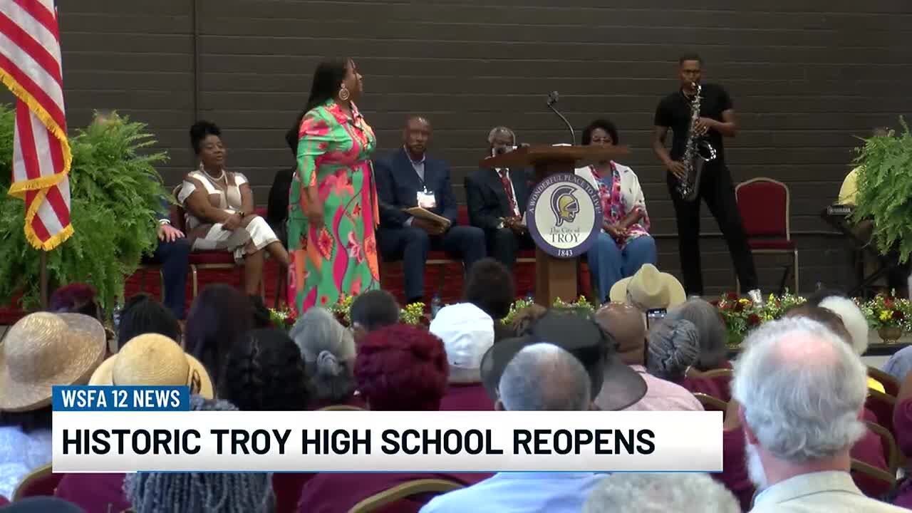 Historic Troy high school reopens - YouTube
