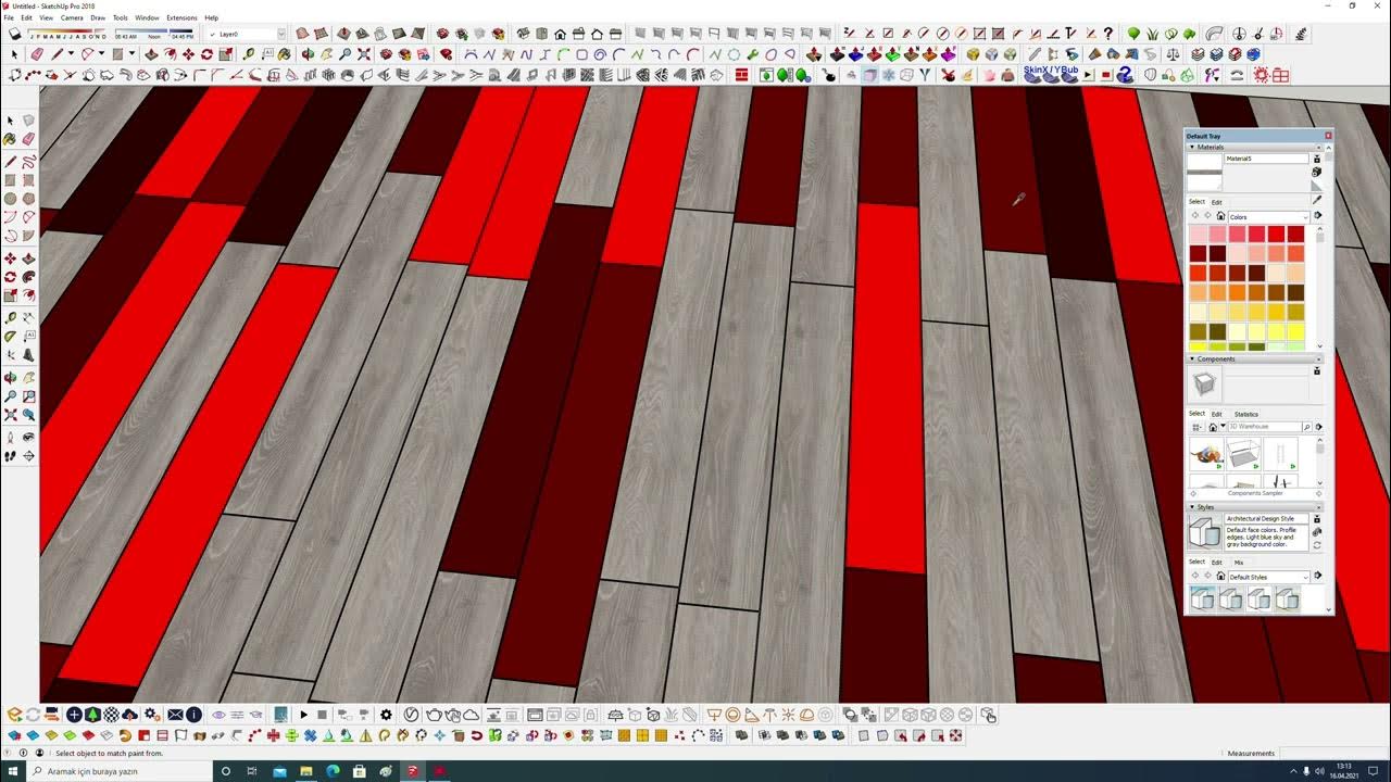 Sketchup ile MultiTexture Zemin Oluşturma - YouTube