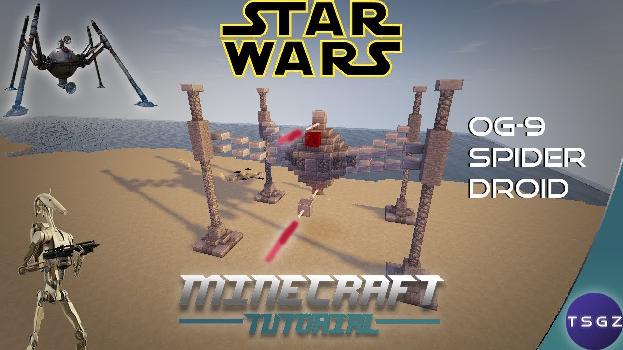 CIS OG-9 Homing Spider Droid | Minecraft Star Wars tutorial - YouTube