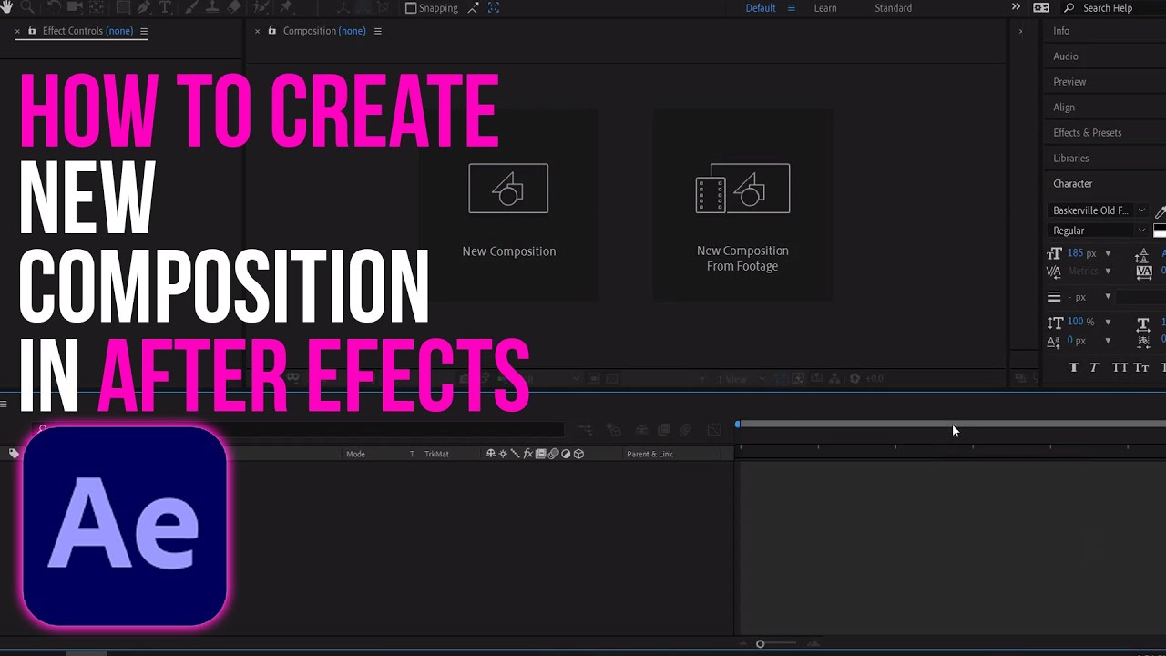 How to create a composition in After Effects - YouTube