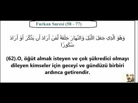 Abdulbasit Abdussamed Furkan Suresi 1976 ( Mealli)