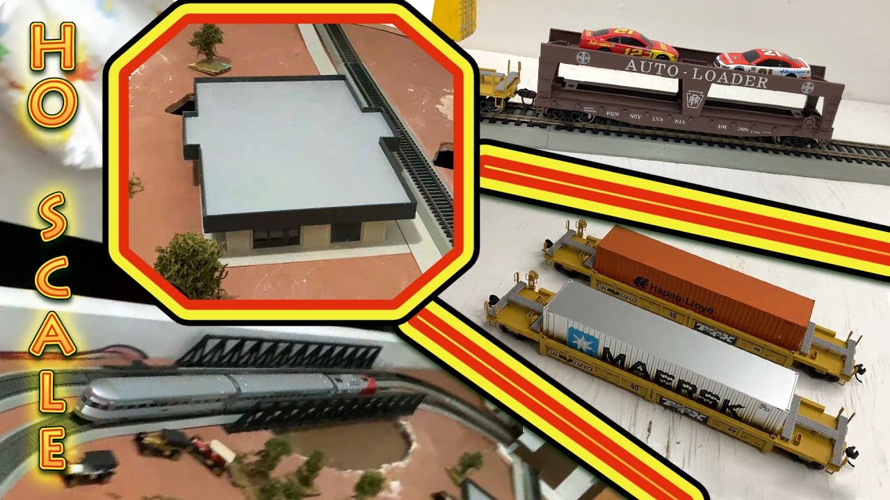 40' Well Cars, Low Profile Train Station, Car Transporter and Super ...