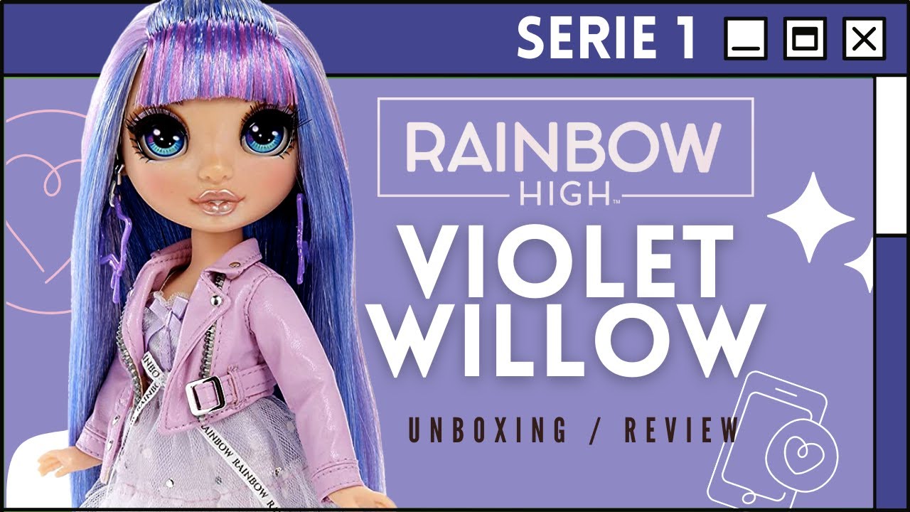 💜 Abriendo a Violet Willow de Rainbow high serie 1 🌈 + Hablando de la ...