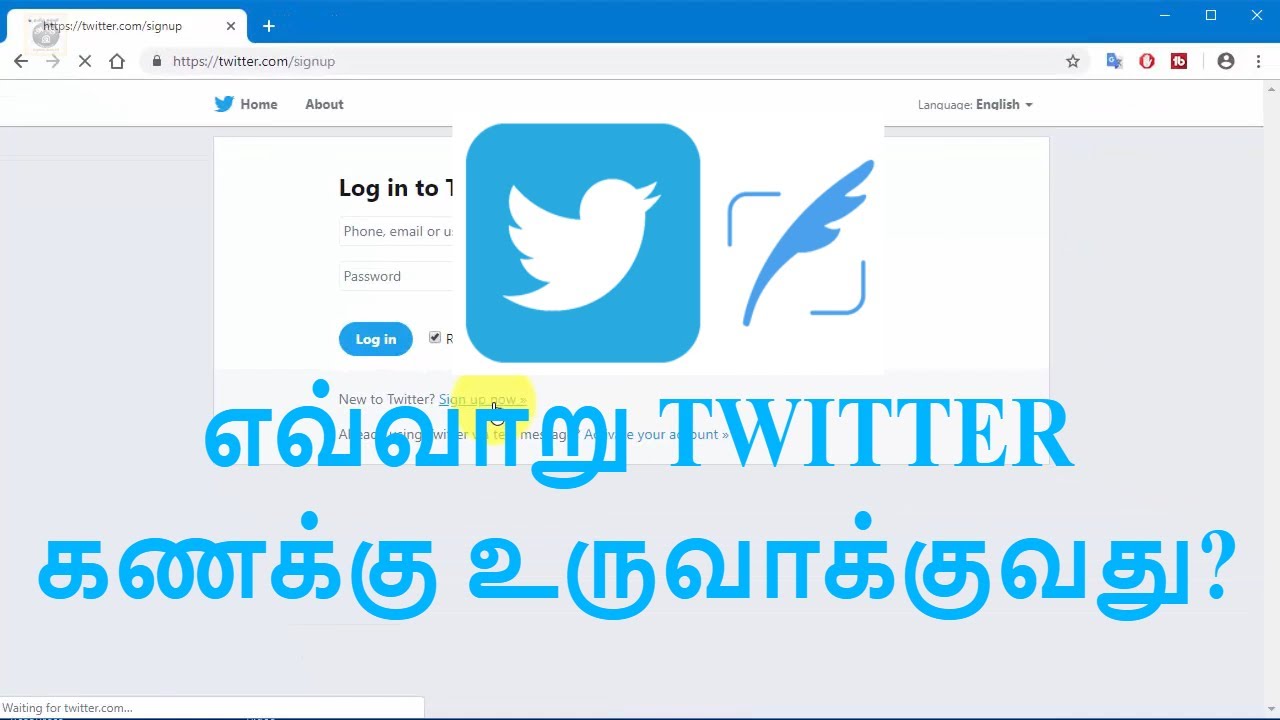 How To Create Twitter Account For Beginners in Tamil | தமிழ்கல்வி ...
