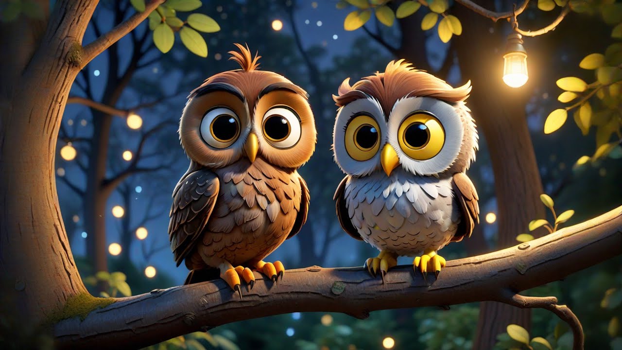 Seven Little Owls Count the Stars | Counting Song for Kids | Nursery ...