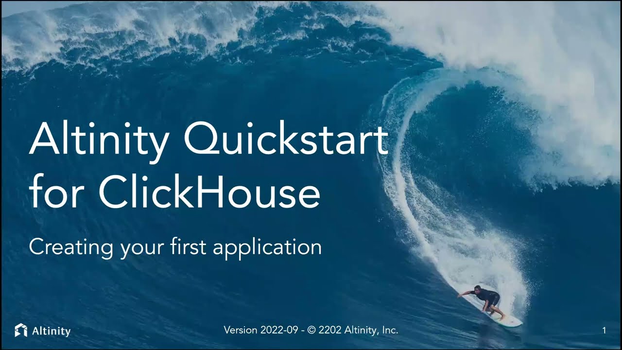 Altinity Quick Start for ClickHouse - Creating Your First Application ...