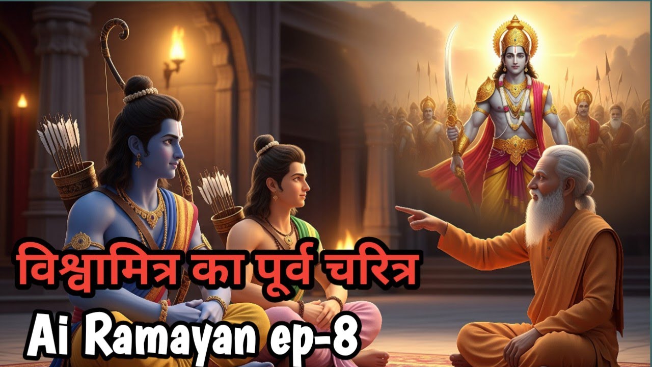 विश्वामित्र का पूर्व चरित्र|Valmiki Ramayan|Ai Ramayan ep-8 - YouTube