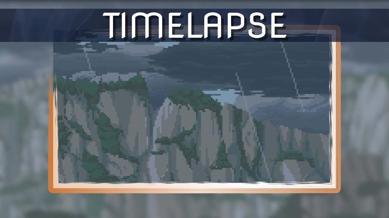 Pixel Art Timelapse - Stormy Mountains - YouTube