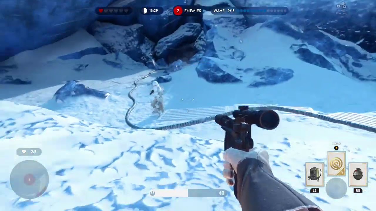 Quick overhead tie fighter no scope - YouTube