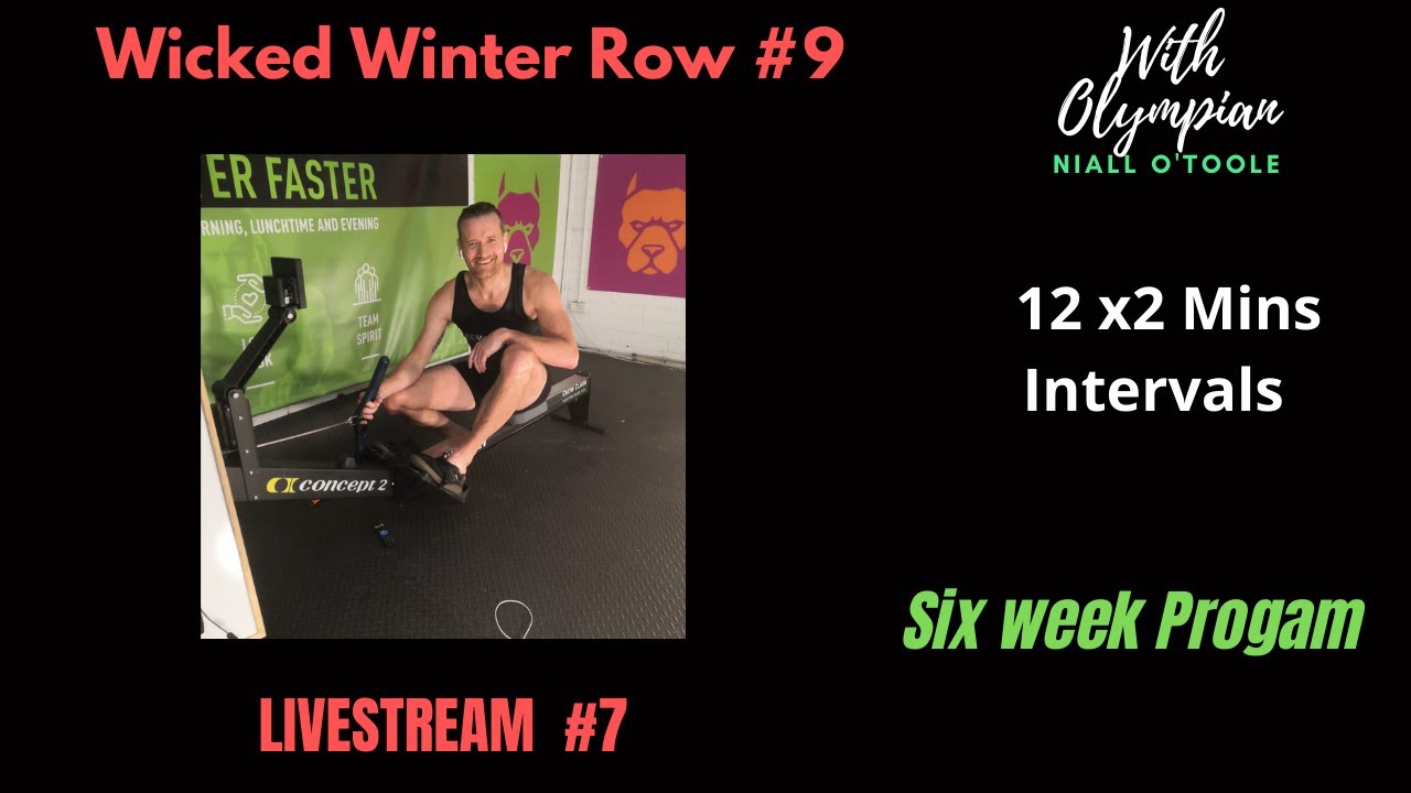 Wicked Winter Row Livestream #7 2x 12 Min Intervals - YouTube