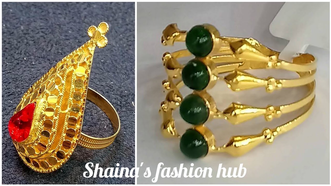 Beautiful gold ring design collection - YouTube