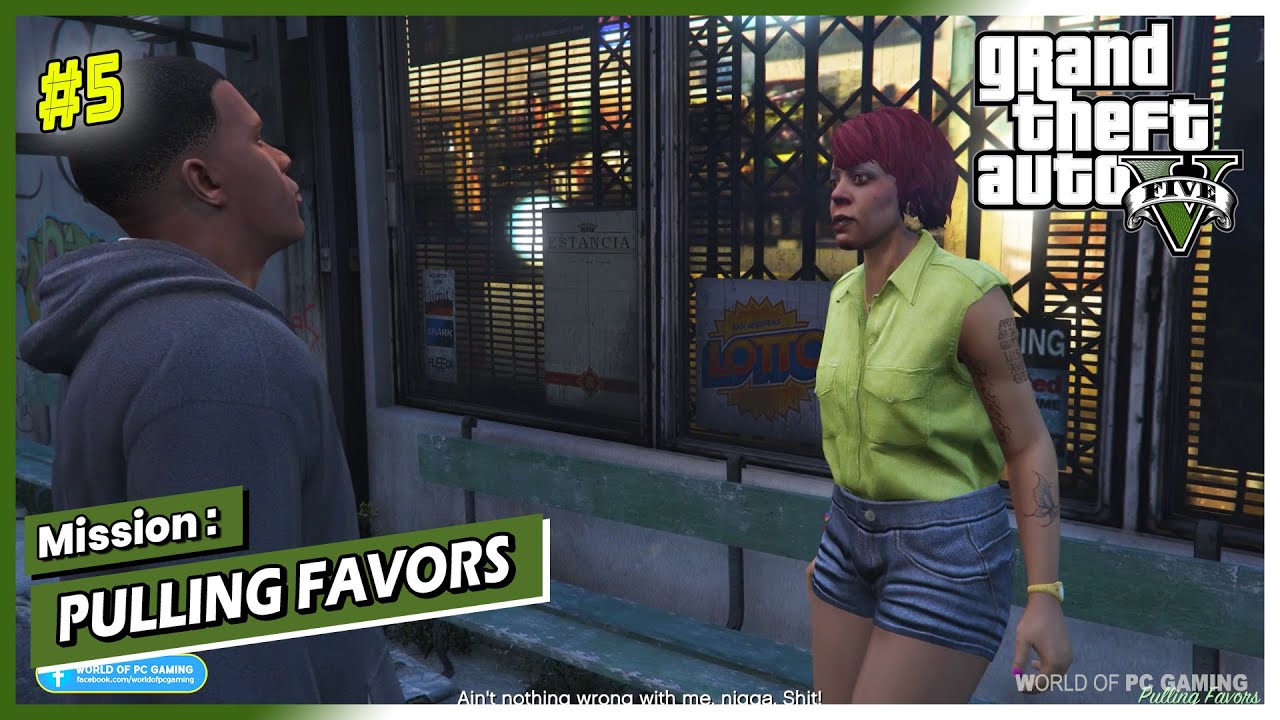Part 5 PULLING FAVORS - GTA V gameplay walkthrough Mission 5 - YouTube